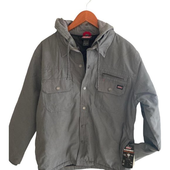 Jackets & Coats | Genuine Dickies Mens Hooded Workwear Shirt Jacket ...